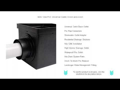 NDS 1244 PVC Universal Outlet, 3-Inch and 4-Inch