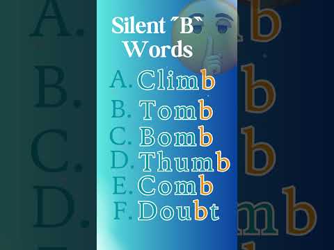 Silent Letters English Pronunciation & Vocabulary II List of Words with Silent Letters #englishtips