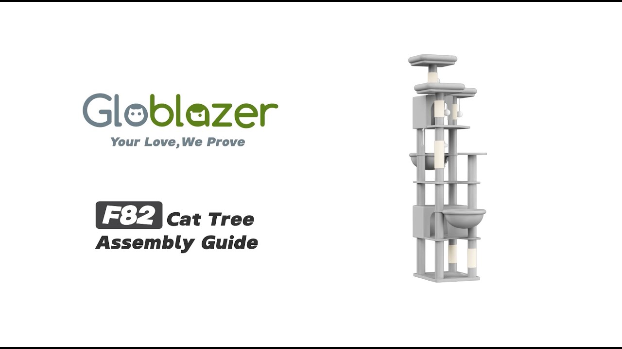 Globlazer F82 Cat Tree Assembly Guide