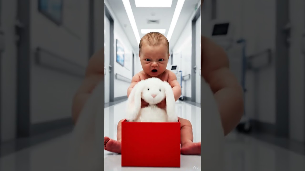 IA Bebé abre una caja con sorpresa #babytok #sorpresa #cutebaby