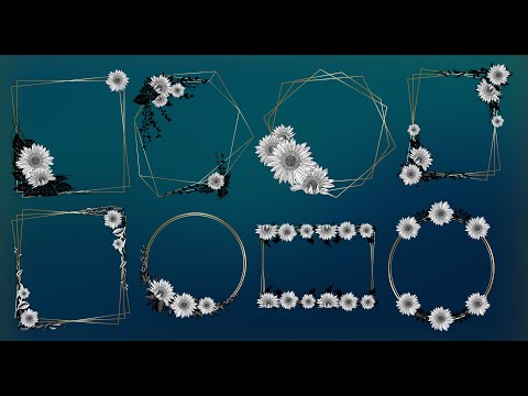 Luxury Black & Golden Frames Collections |Clip-art Png Vol 9| 2021| Lovely Clip-art