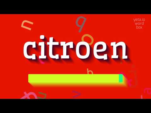 How to say "citroen"! (High Quality Voices)