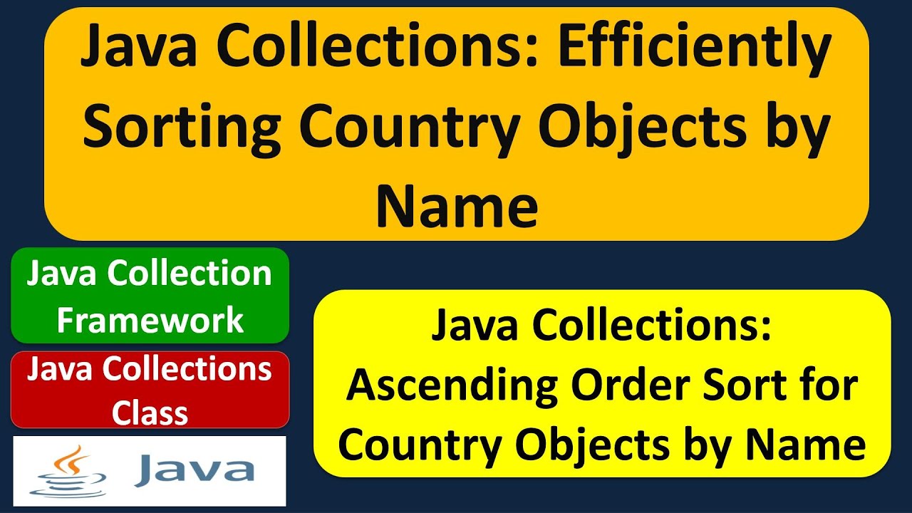 Java Collections: Efficiently Sorting Country Objects by Name