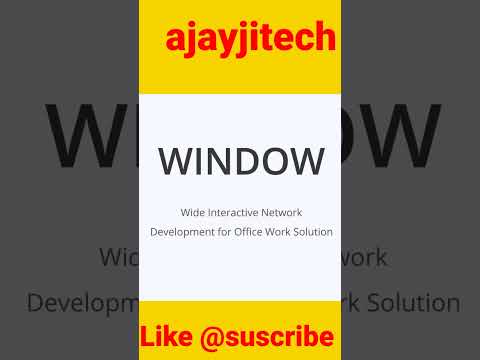 Windows Full form !! What is Windows Full form !! #windows #ajayjitech #computer #viral #pc !!