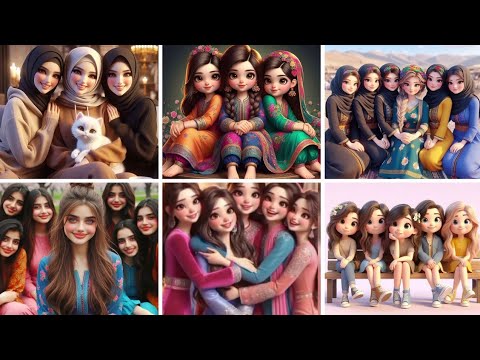 new friends cartoon dp 2024 | sisters dp for whatsapp | best friends dp part 3