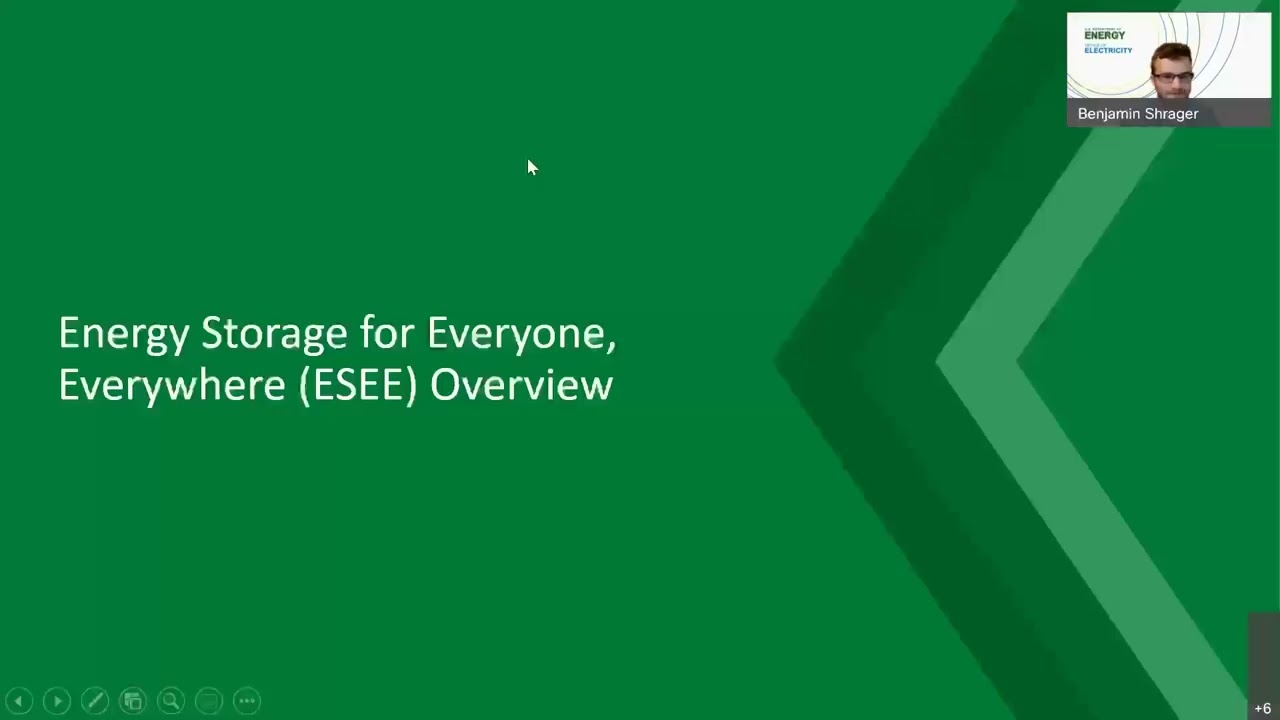 Long Duration Energy Storage for Everyone, Everywhere (LD ESEE) Request for Information Webinar