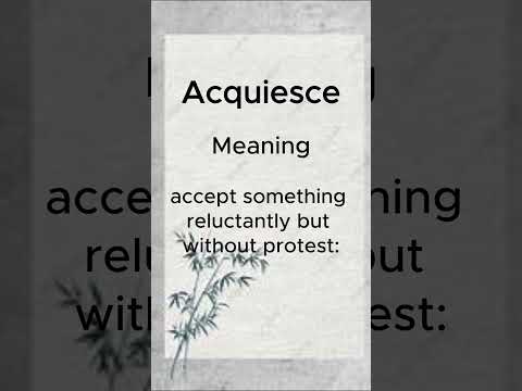 acquiesce #english #neurofeedback #meaning #learnenglish #podcast #synonyms #