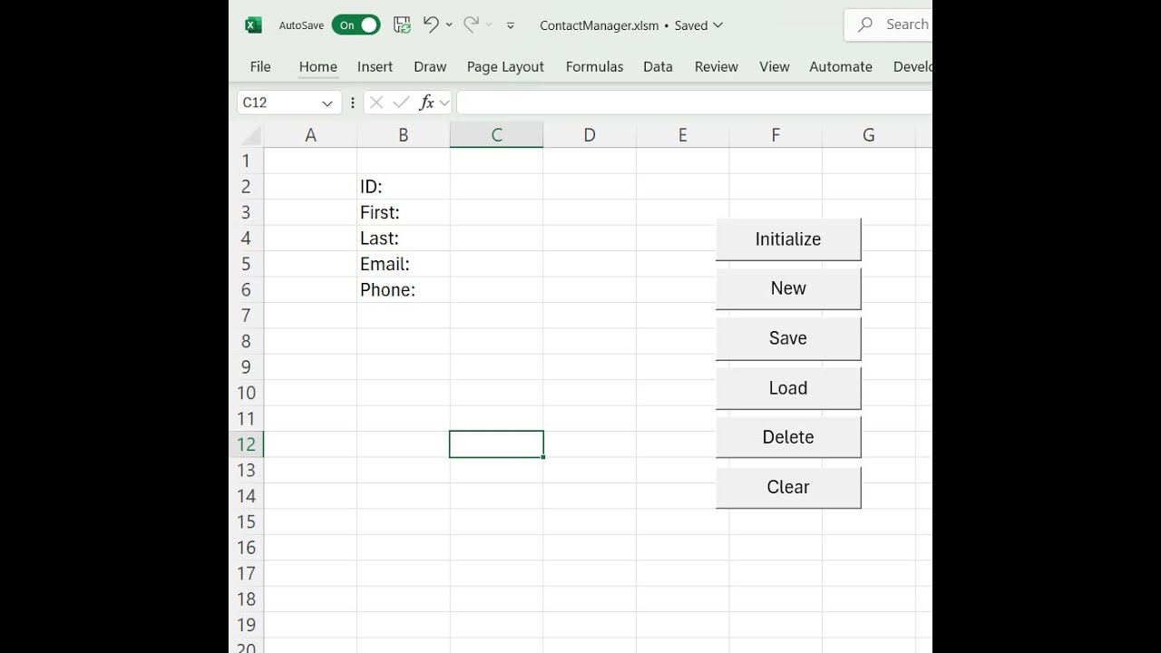 Use one PowerShell script to create a fully functioning Excel VBA Database!!