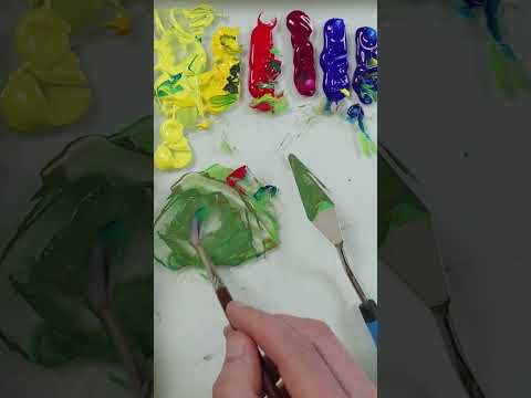 Color mixing demo: Green Lettuce