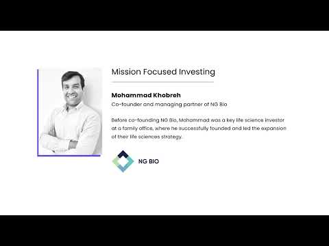 Mission Focused Investing: Tony Hickson, Cancer Research UK and Mohammed Khobreh, NG Bio