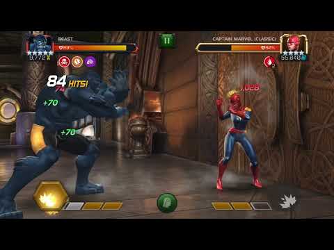 Beast gameplay with Elsa synergy — Marvel Contest of Champions