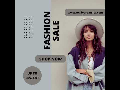 Minimalist Fashion Instagram Template,Social Media Canva Templates Clothing Store