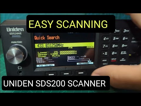 UNIDEN SDS200 - Use as a BASIC Scanner