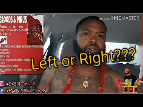 What side do Bloods wear their Flag??