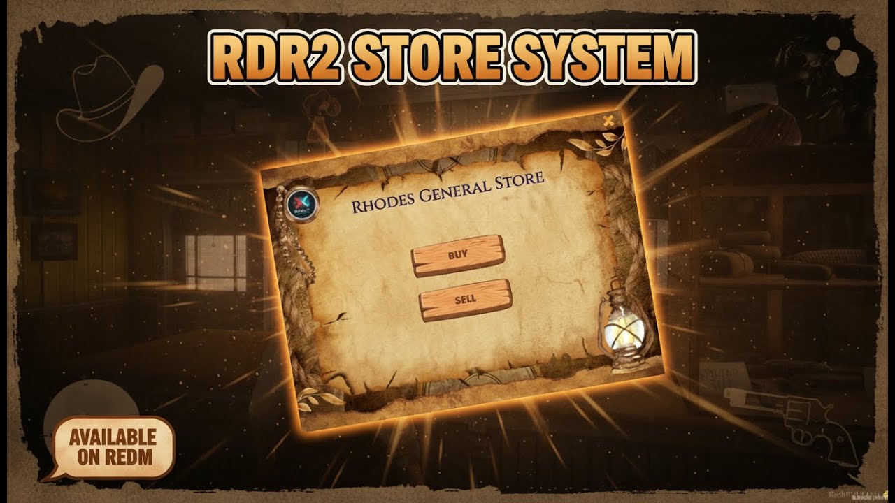 DXS Store Script – Custom Buy & Sell Shops for Your RedM RP Server