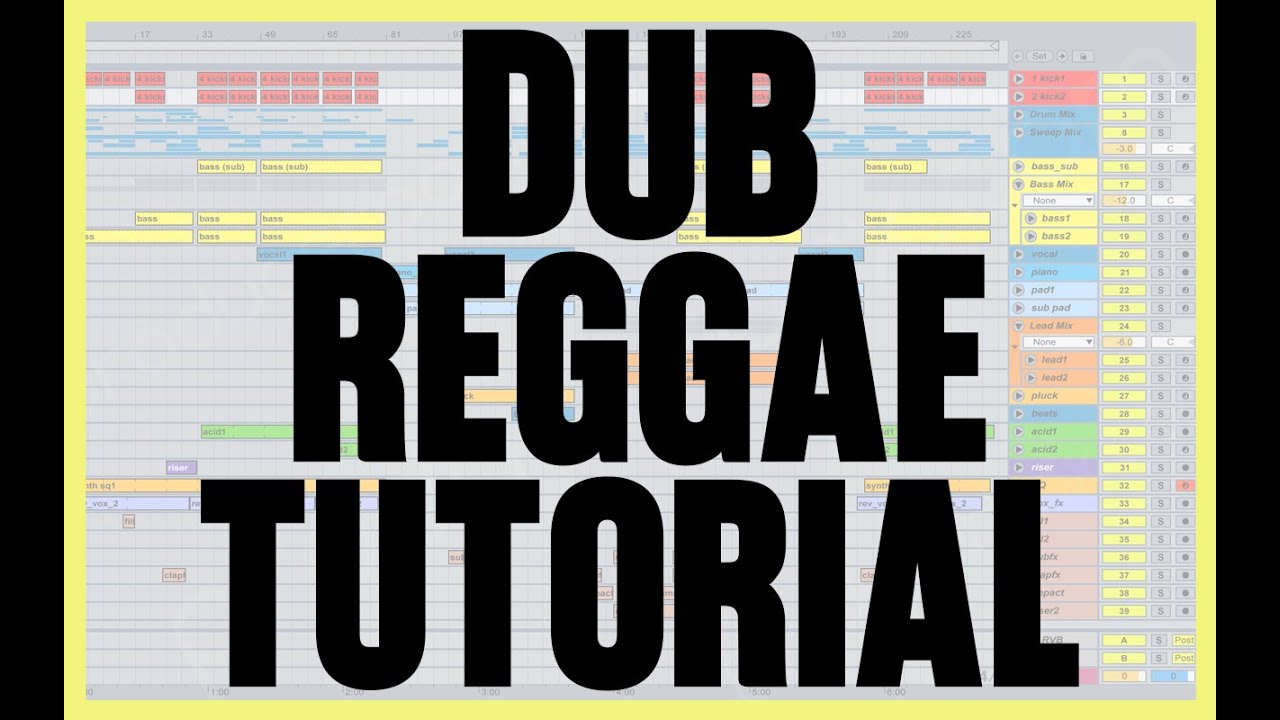 Dub Reggae Tutorial: Bosh's Ableton Beginner Bits