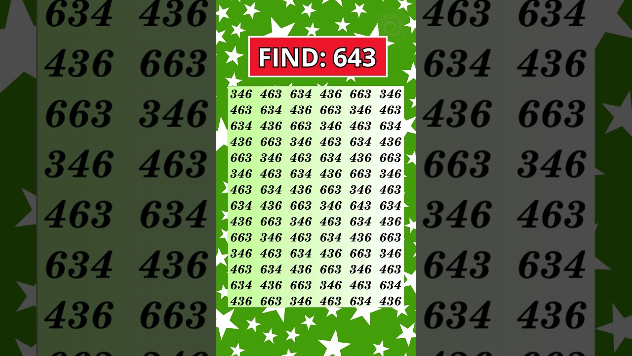 🧠 Only 1% Can Solve This — Find the Number 643! #shorts #quiz #gkquiz