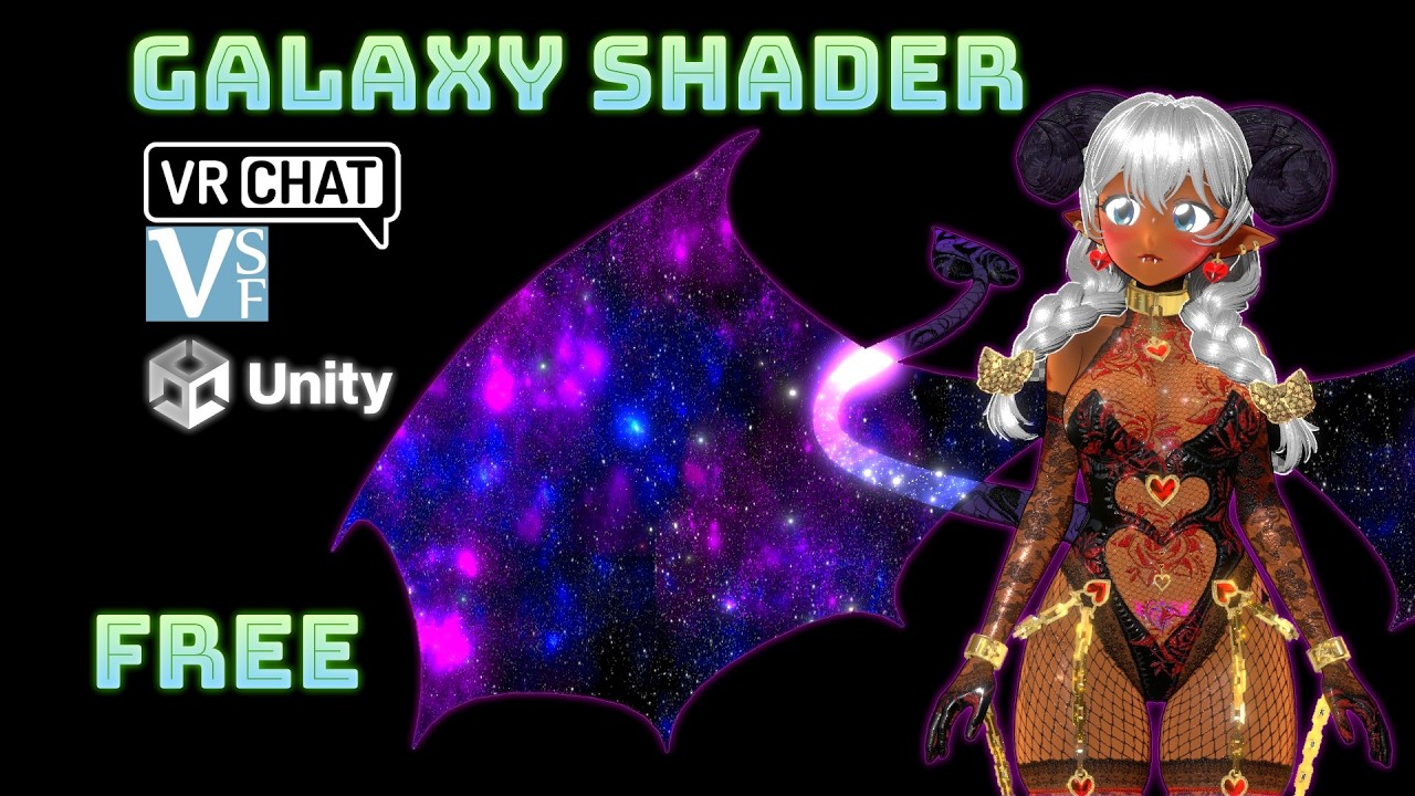 Free Galaxy Space Shader in Unity VRChat & VTuber Tutorial