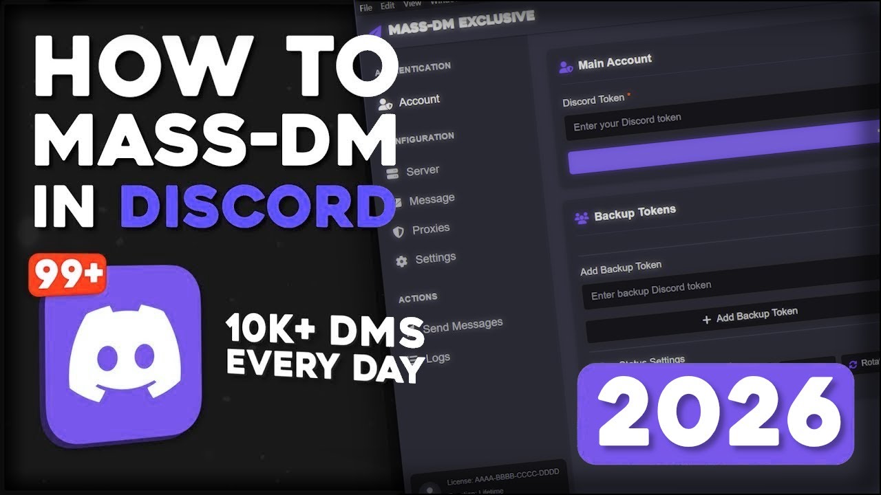 Mass-DM Advertise Tool on Discord │ Send 10,000 DMS everyday! (2026)