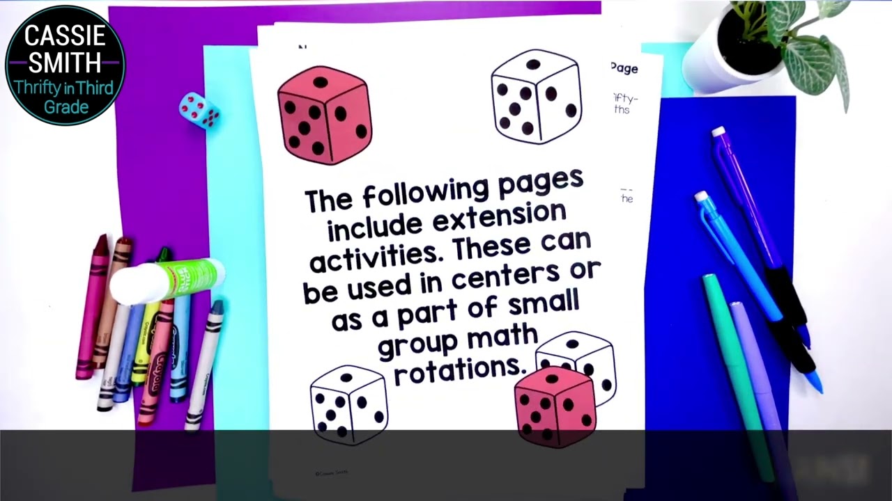 4th Grade Guided Math Year Long Math Curriculum Math Centers Games Worksheets Assessments