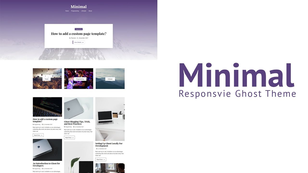 Minimal - Responsive Ghost Theme - themeix.com