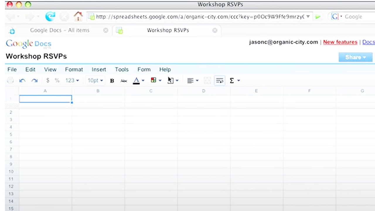 Using Forms in Google Docs