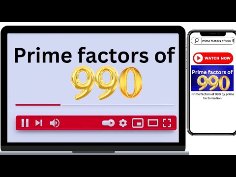 prime factors of 990 by prime factorization method | factors of 990 | lcm | lcm of 990 | factor 990