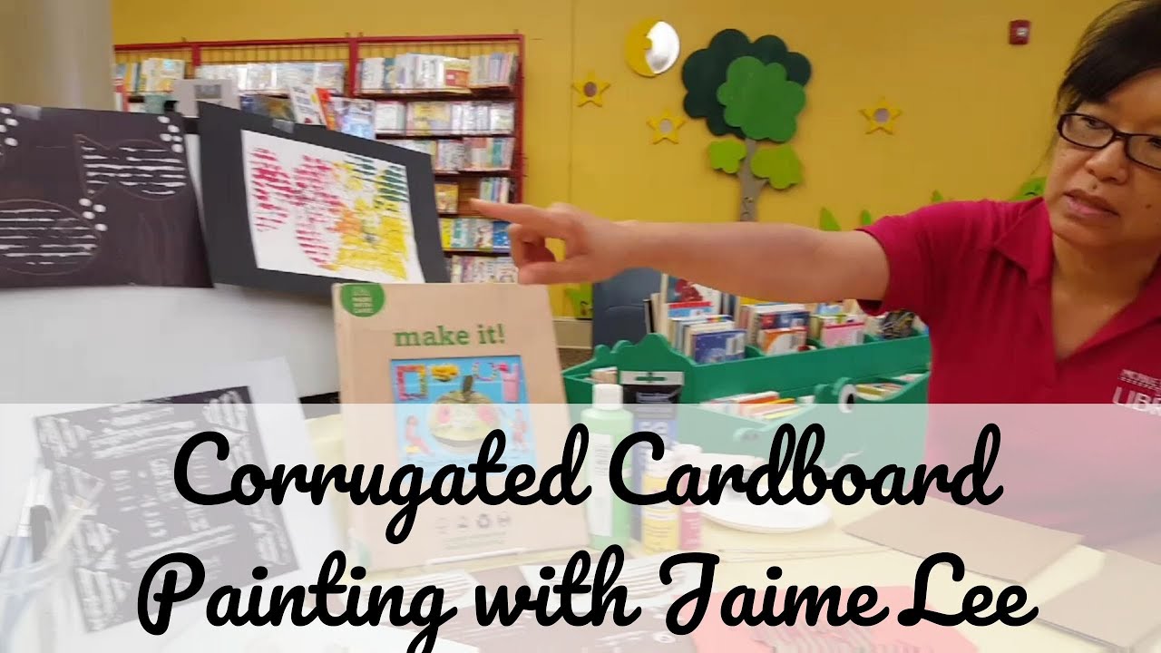 Corrugated Cardboard Painting with Jaime Lee