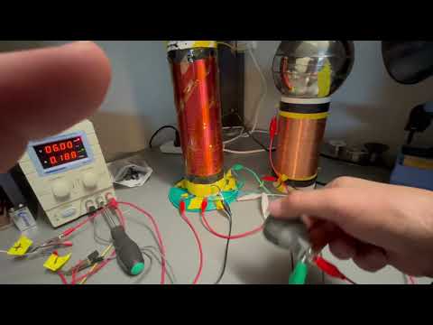 Tesla Coil and Pancake Coil Interesting Interaction.