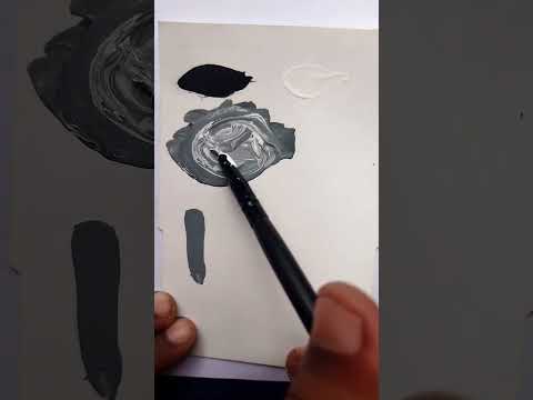 How to get Metallic Silver colour! #shorts #shortvideo #shortsvideo #short #painting #colourmixing