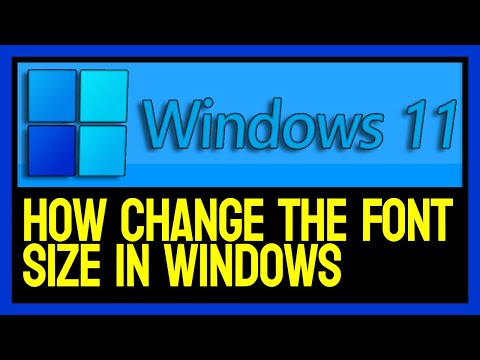 Windows 11 How Change The Font Size In Windows 11 | Видео