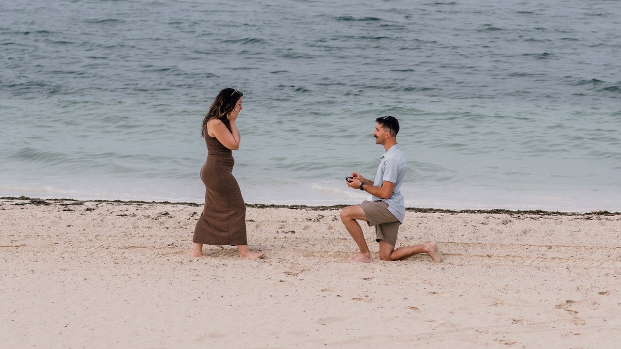 Sunset Proposal at Atelier Playa Mujeres | A Magical “Yes” by the Sea