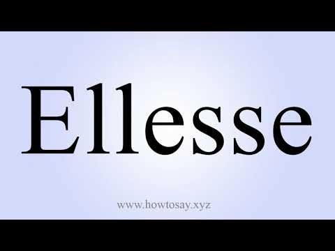 How to Say Ellesse
