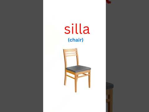 How to say / pronounce chair in Spanish -silla-