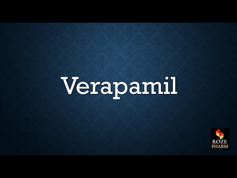 Verapamil Pronunciation, How to say