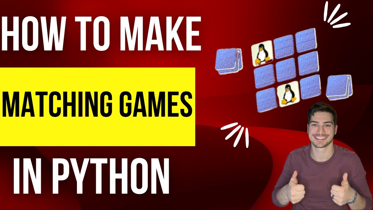 How to Code a Matching Game In Python Using PyGame! Full Guessing Game!!
