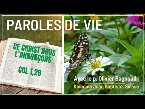 Col 1,28: Ce Christ nous l’annonçons