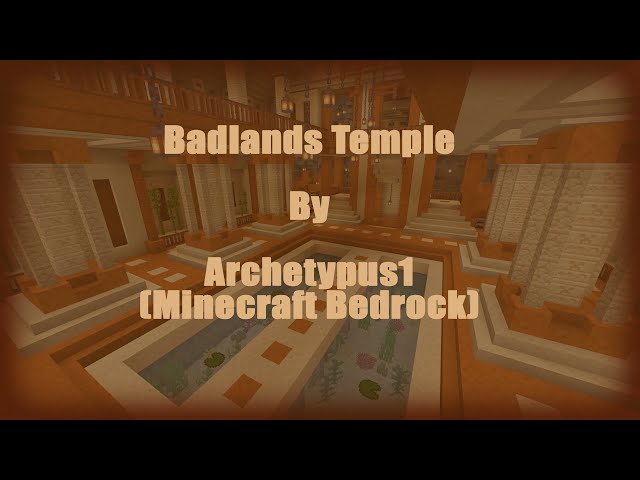Badlands Temple Minecraft Map
