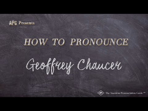 How to Pronounce Geoffrey Chaucer (Real Life Examples!)