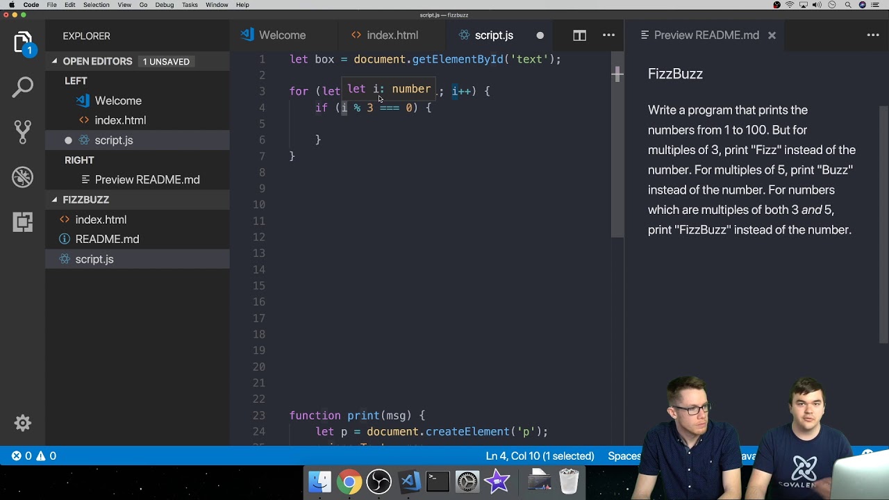 Solving FizzBuzz with Vanilla JavaScript | Walkthrough Wednesday
