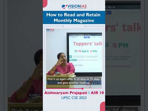 Toppers Tip 551 | Aishwaryam Prajapati, AIR 10 UPSC CSE 2023 | Current Affairs Preparation