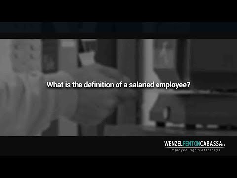 What is the definition of a salaried employee?