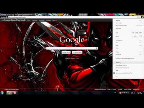 How to get chrome Themes and set a background for google home page