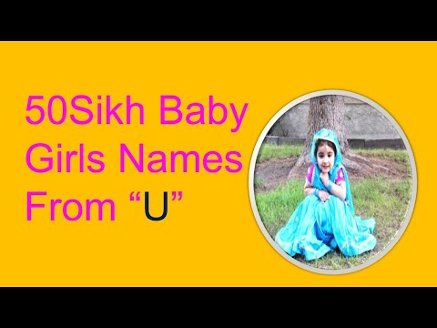 Sikh Baby Girls Names Starting With "U"