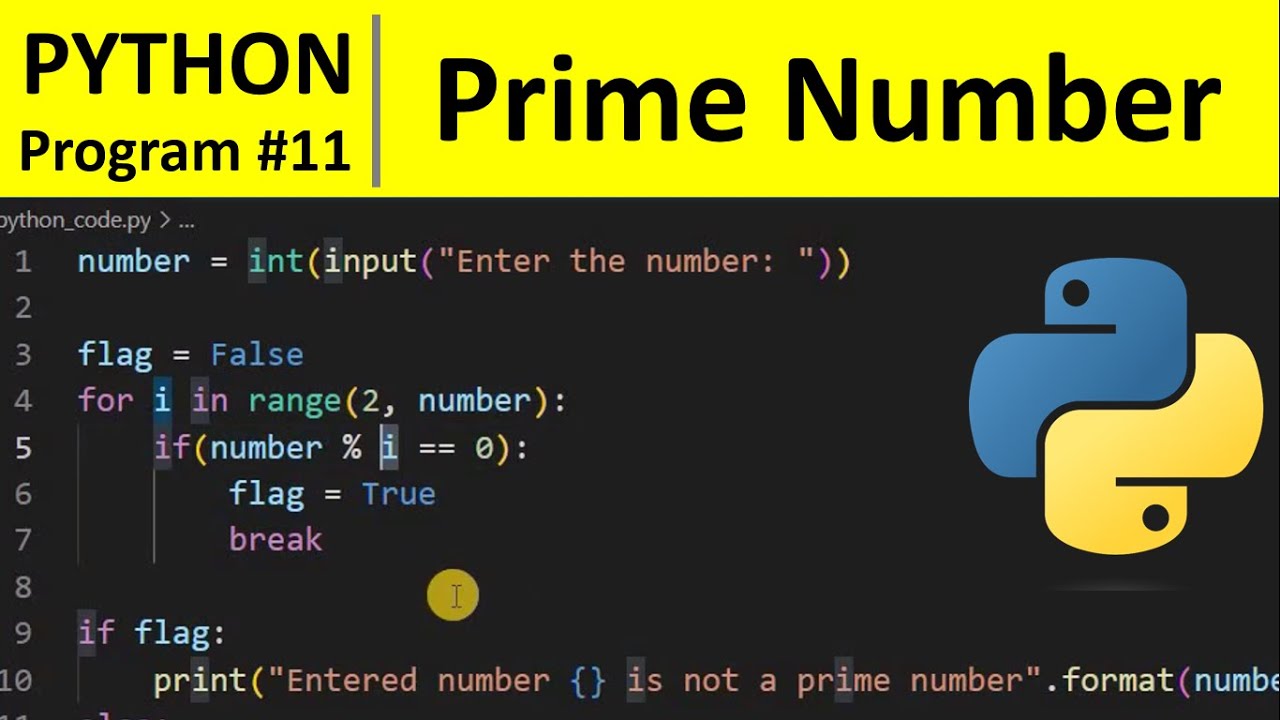 Python Program #11 - Check Prime Number in Python