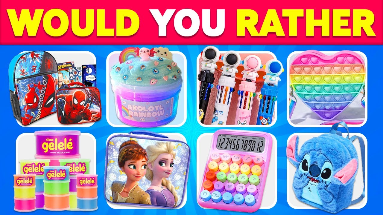 🎒 Would You Rather...? Choose Your SCHOOL SUPPLIES 📚✏️ Quiz Blitz