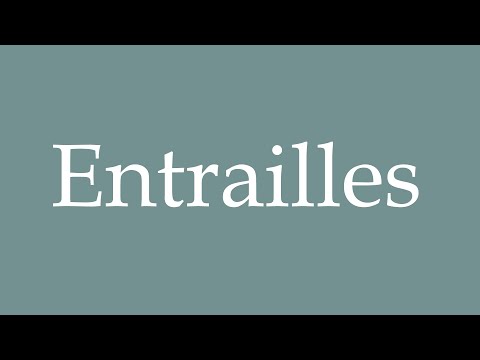 How to Pronounce ''Entrailles'' (Entrails) Correctly in French