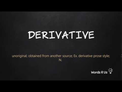 How to Pronounce DERIVATIVE in American English