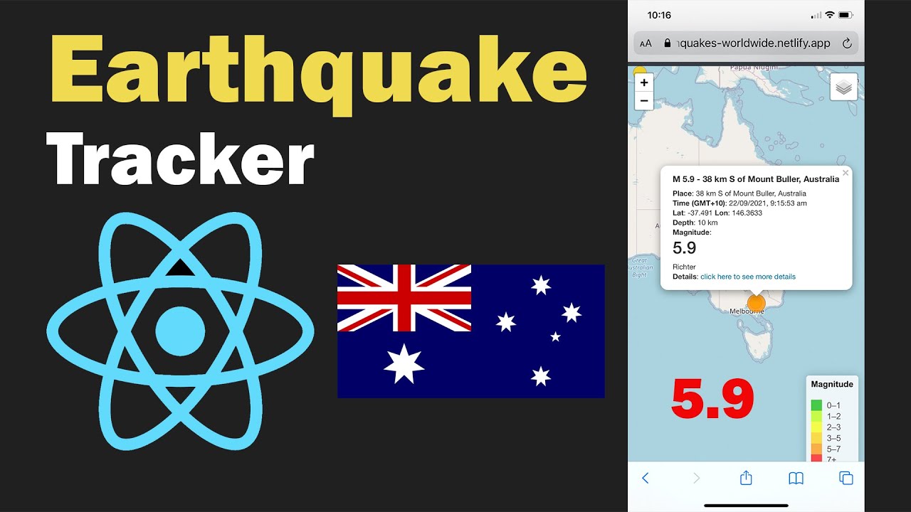 Earthquake Tracker ReactJS