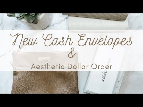 NEW CASH ENVELOPE SETUP || Aesthetic Dollar Order